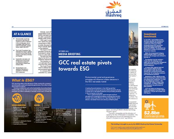 Sustainable finance shapes the future of GCC real estate - MEED